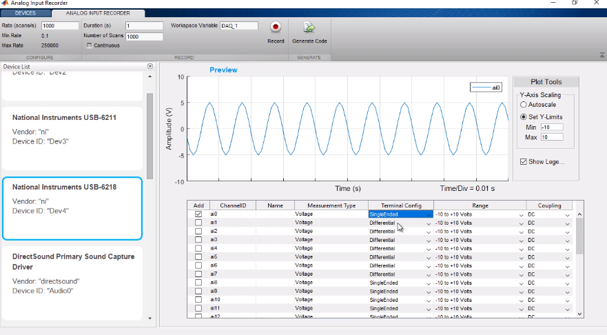 Data Acquisition Toolbox - Подключайте к MATLAB различные модули и ...